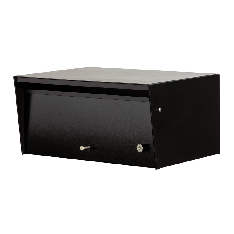 Metro Front Opening Letterbox / Mailbox - Black