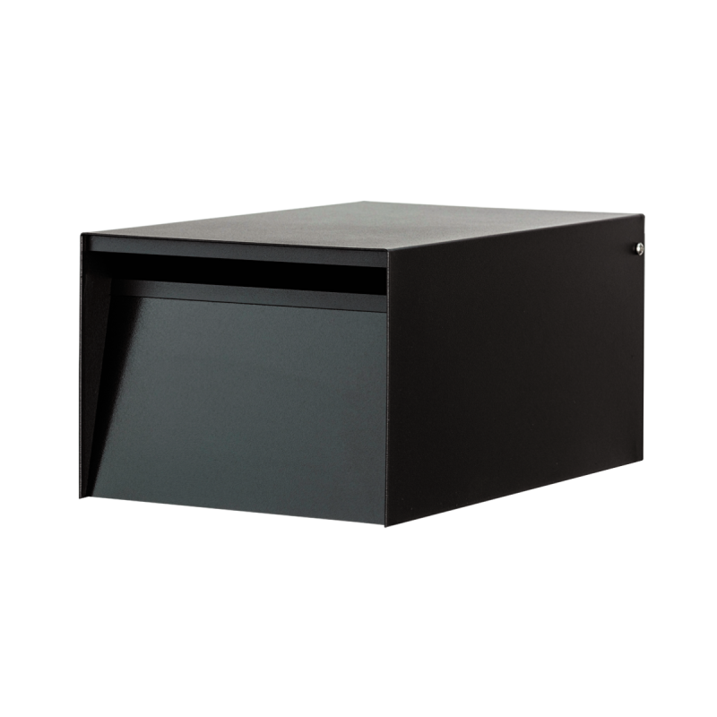 Urban Back Opening Letterbox / Mailbox - Black