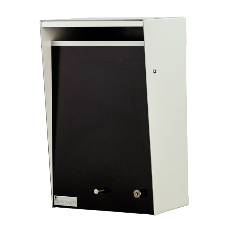 Wall Mounted Letterbox / Mailbox - Silver Pearl